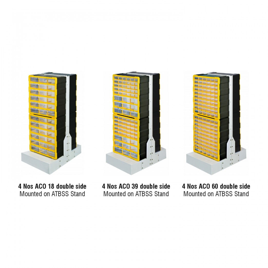 ACO Double Sided Base Unit Stand 425(W) x 1010(H) x 600(D)mm