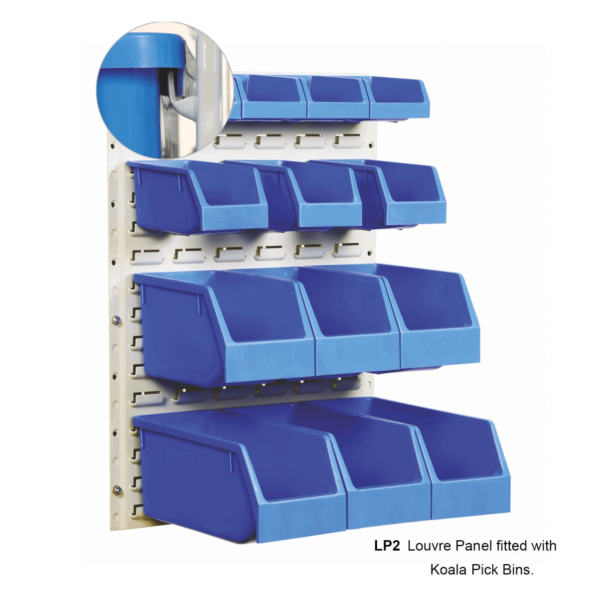 Louvre Panels and Stands and Trolley for Koala Pick Bins