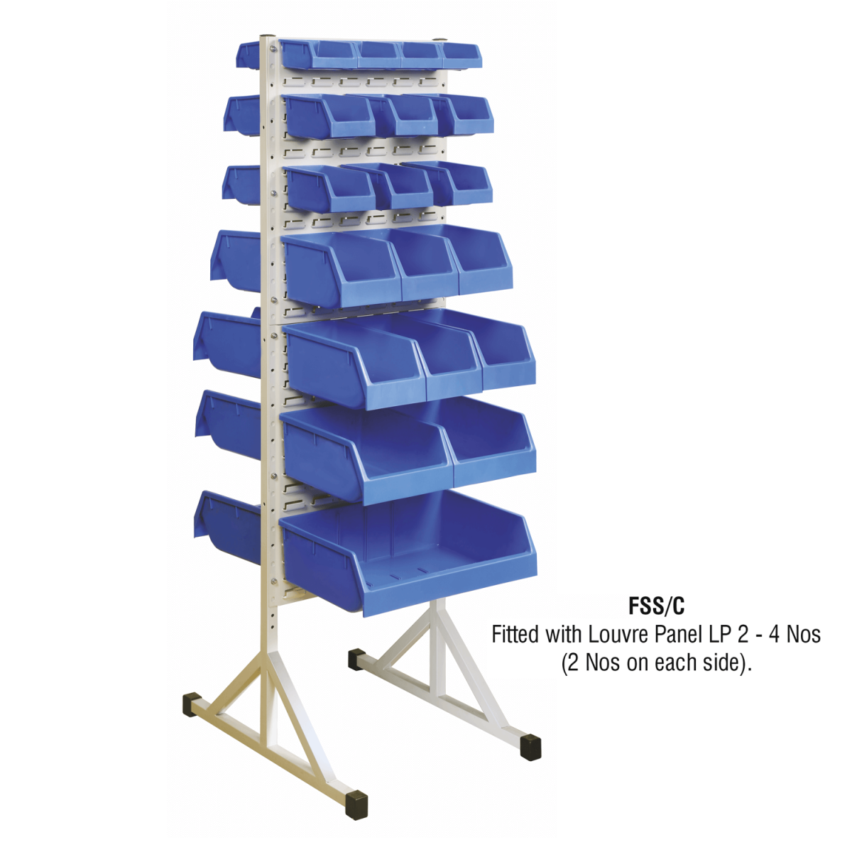 Louvre Panels and Stands and Trolley for Koala Pick Bins