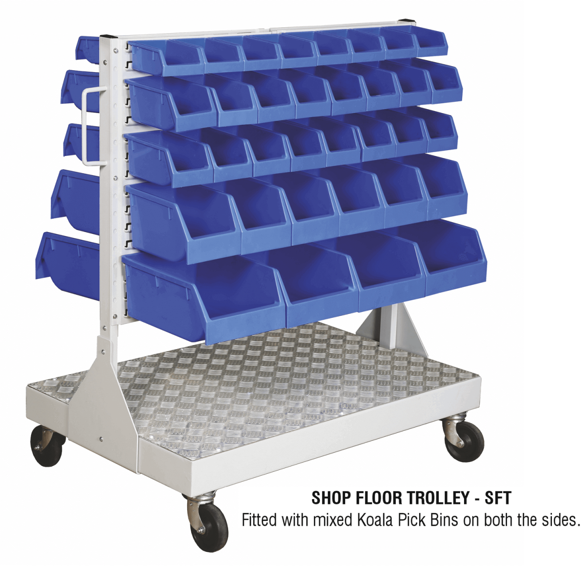 Louvre Panels and Stands and Trolley for Koala Pick Bins