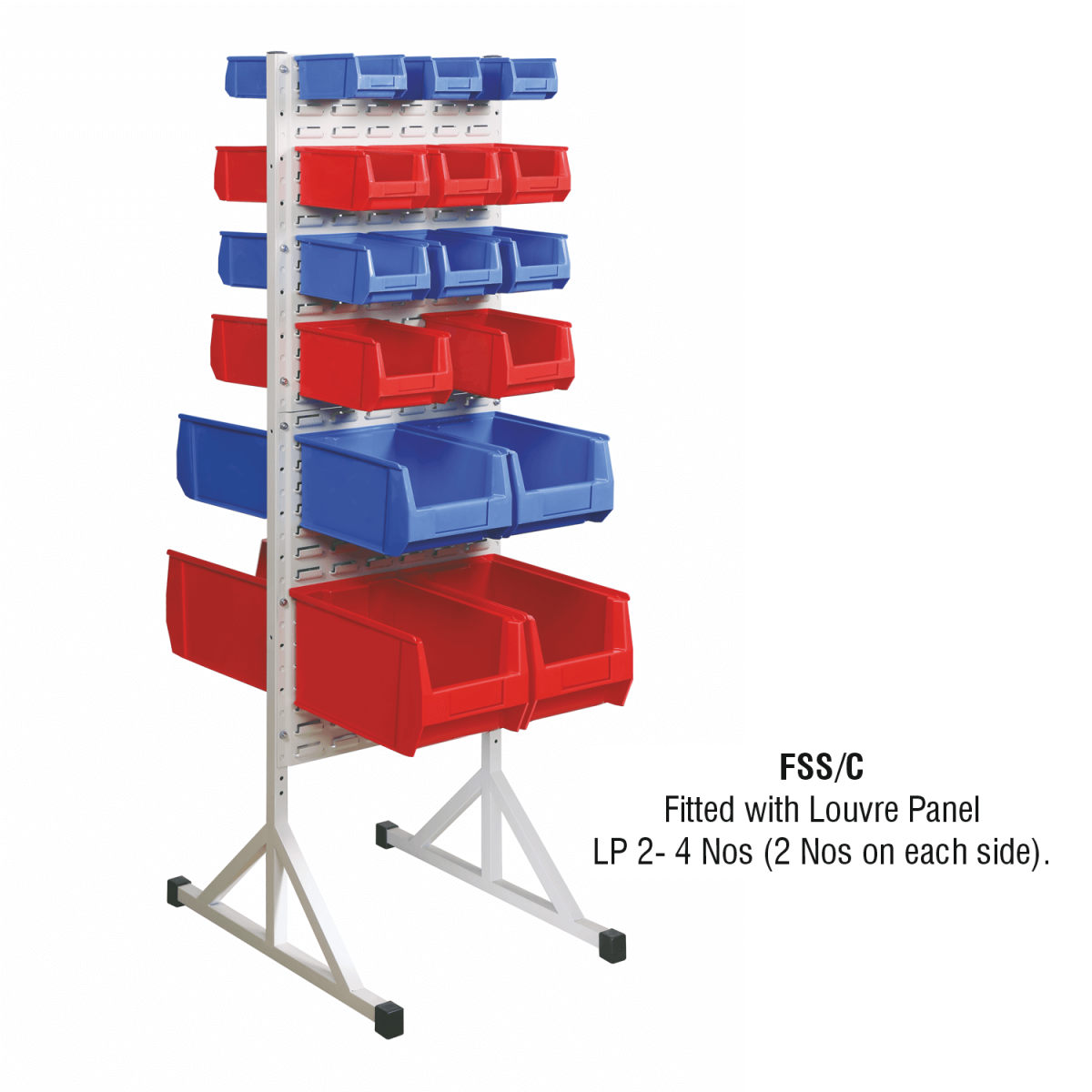 Louvre Panels and Stands and Trolley for FPO Storage Bins