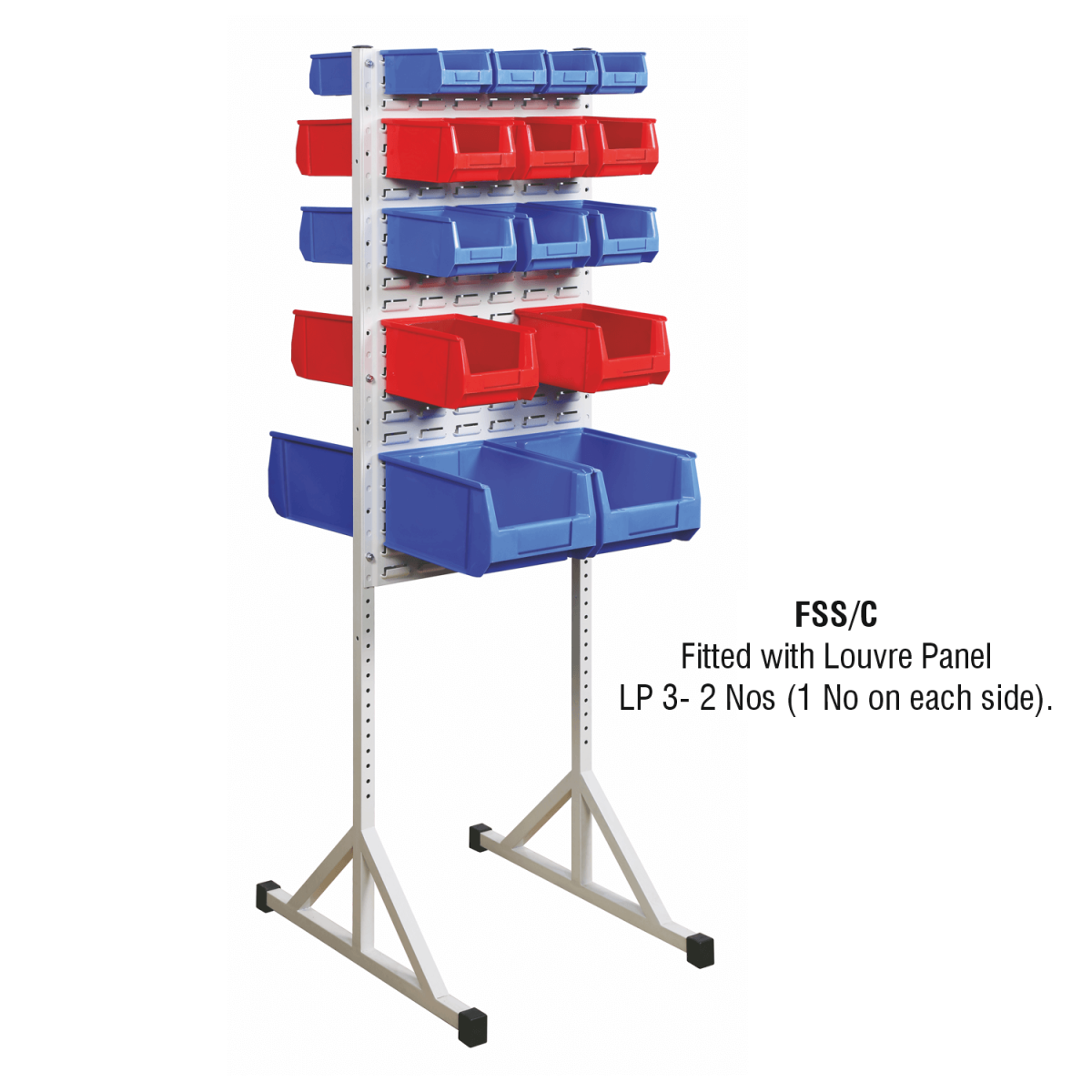 Louvre Panels and Stands and Trolley for FPO Storage Bins