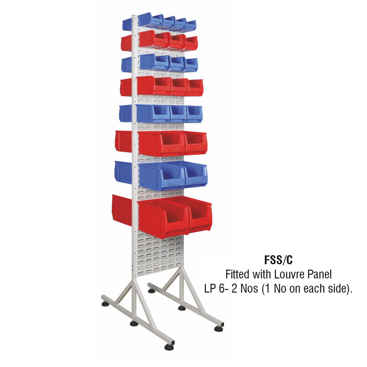 Louvre Panels and Stands and Trolley for FPO Storage Bins