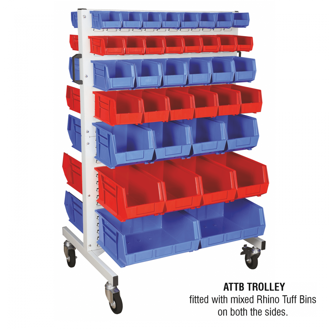 Alkon FPO Alkon Tuff Trolley : ATTB with Rhino Tuff Bins