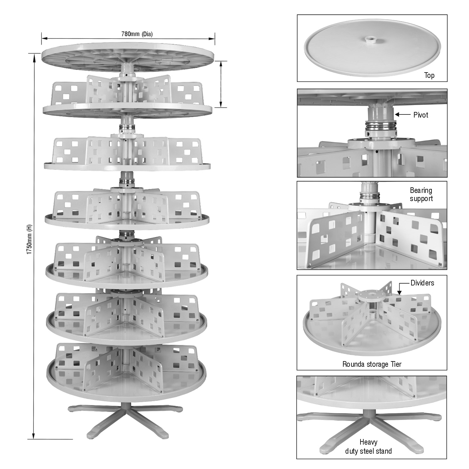 Alkon Rounda Storage Unit - Office Filing System