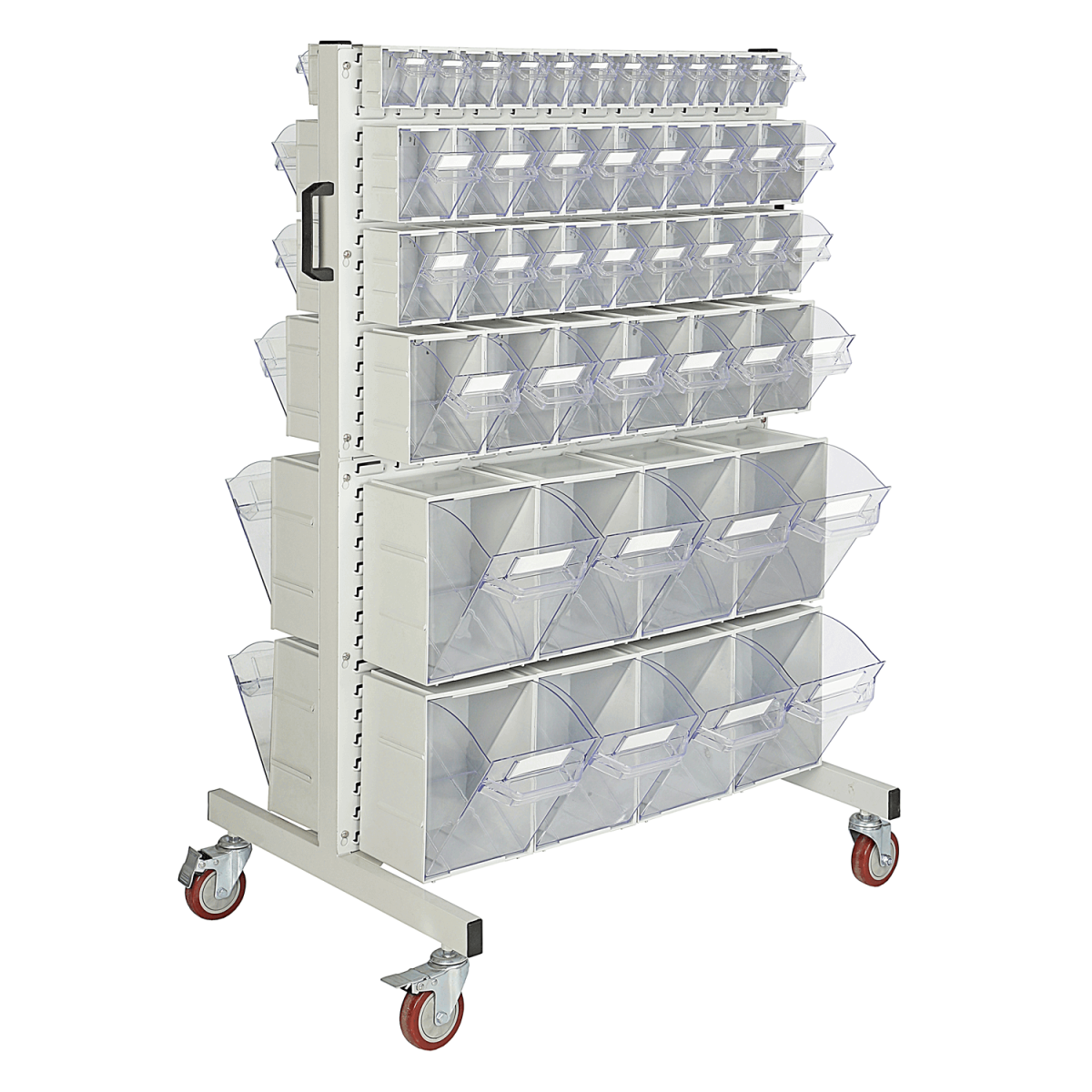 Roo Tilt Bins & Accessories - Stackable and Mountable on Louvre Panels