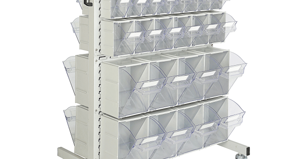 Alkon Tuff Trolley - Double Sided With Mixed Roo Tilt Bin Combinations