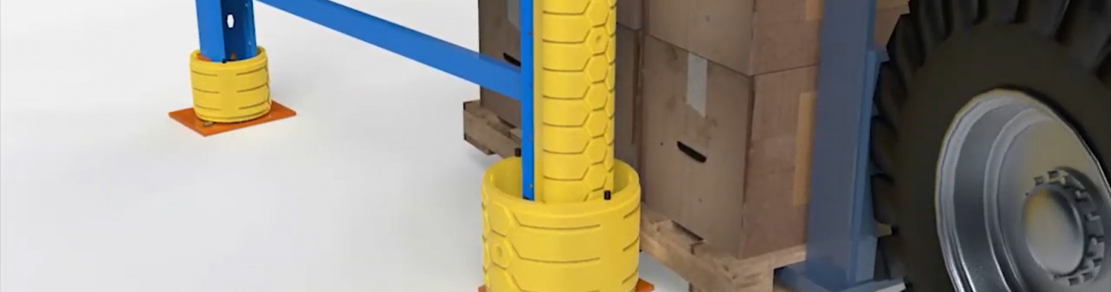 Pallet Deflector Front Post Animation