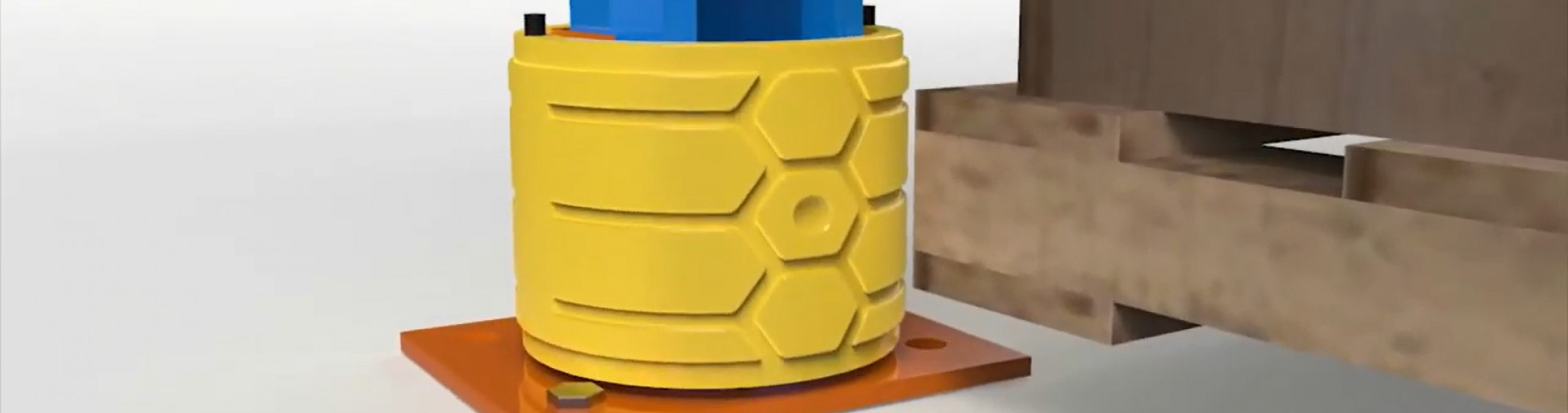 Pallet Deflector Rear Post Animation