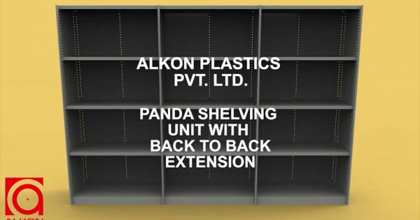 Panda Shelving Unit with Back to Back Extension