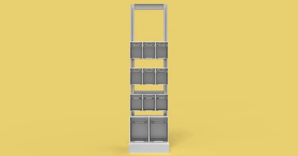 RTB Unit - Single Sided Stand Assembly - Roo Tilt Bins